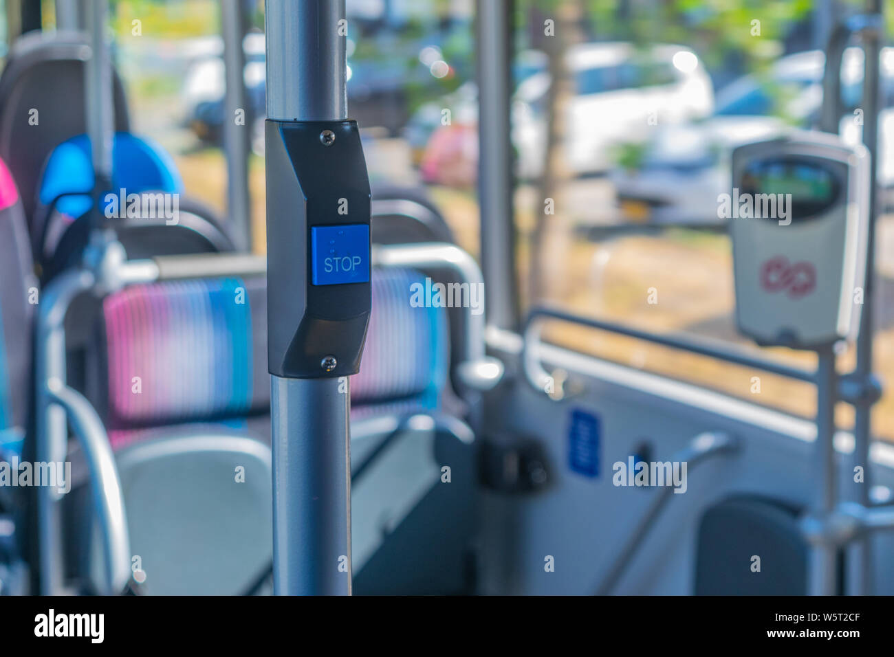 Bus stop request sign hi-res stock photography and images - Alamy