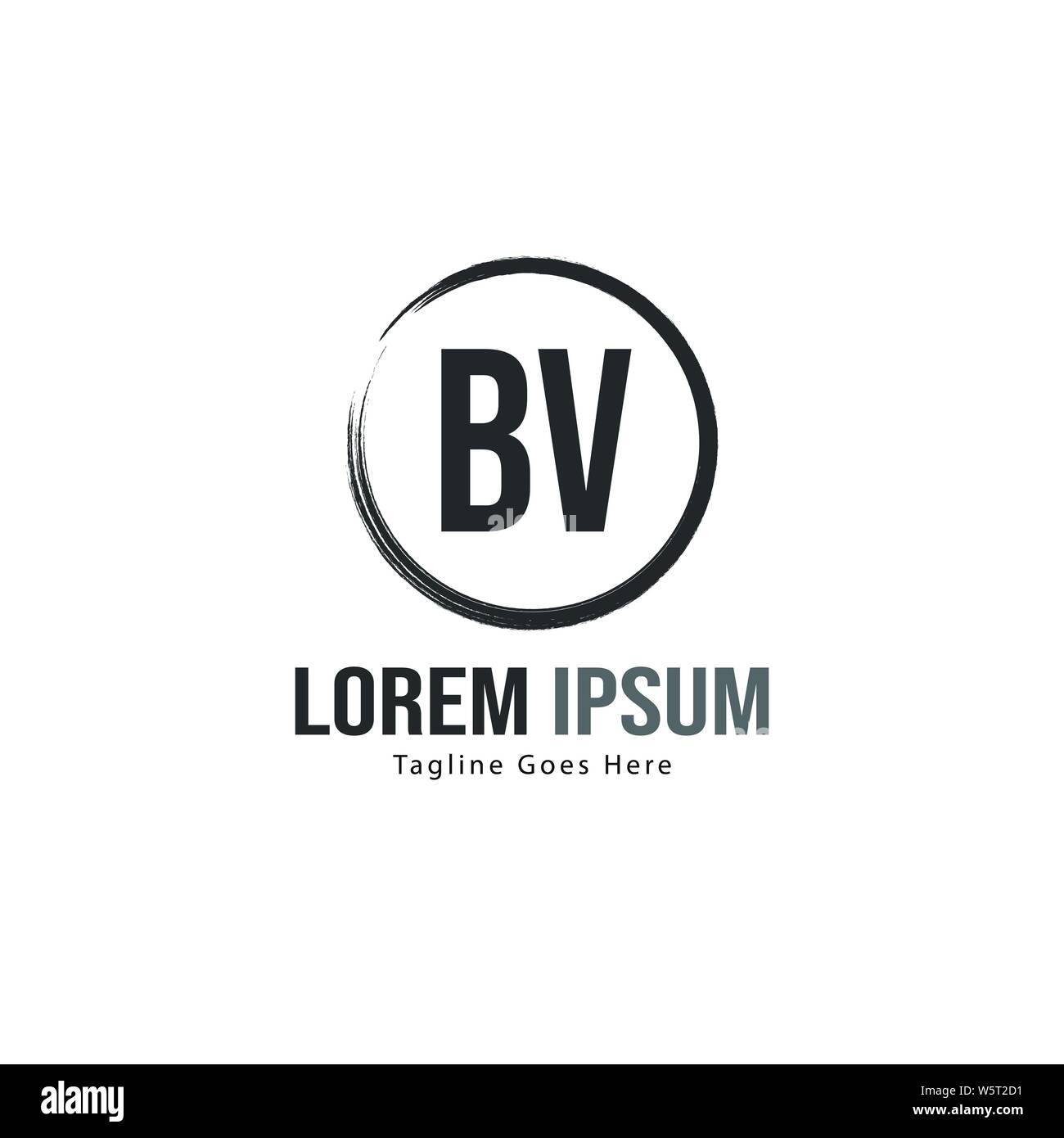 BV Letter Logo Design. Creative Modern BV Letters Icon Illustration ...