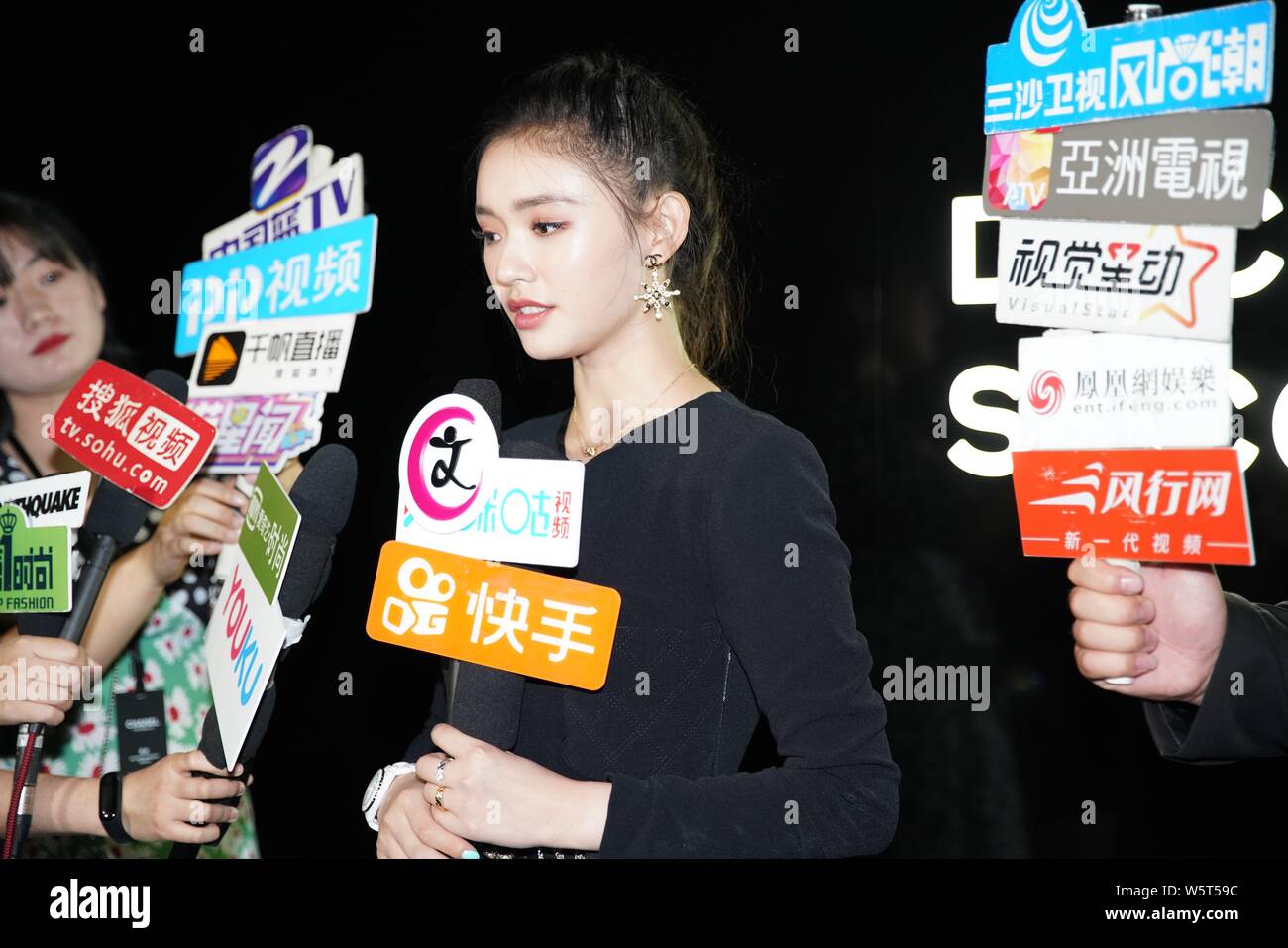 Chinese actress Jelly Lin or Lin Yun attends the opening ceremony for ...