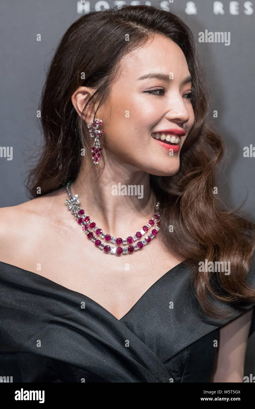 Taiwanese model and actress Shu Qi attends the opening ceremony for ...