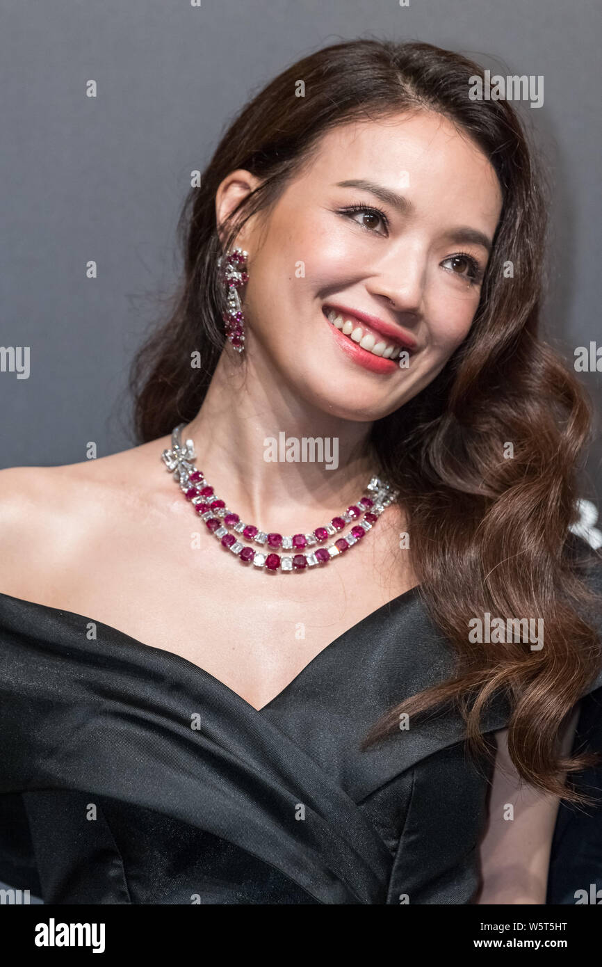 Taiwanese model and actress Shu Qi attends the opening ceremony for ...