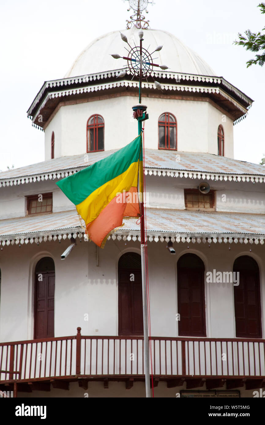 Iglesia de Ragel, Monte Entoto, Addis Abeba, Etiopia, Africa Stock ...
