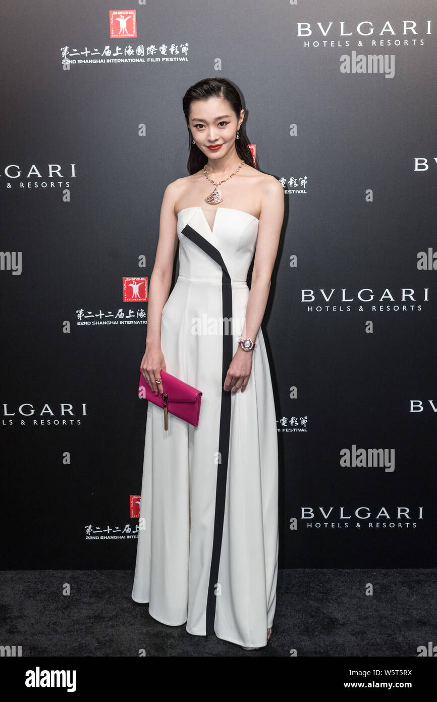 Chinese actress Song Yi attends the opening ceremony for Bvlgari High ...