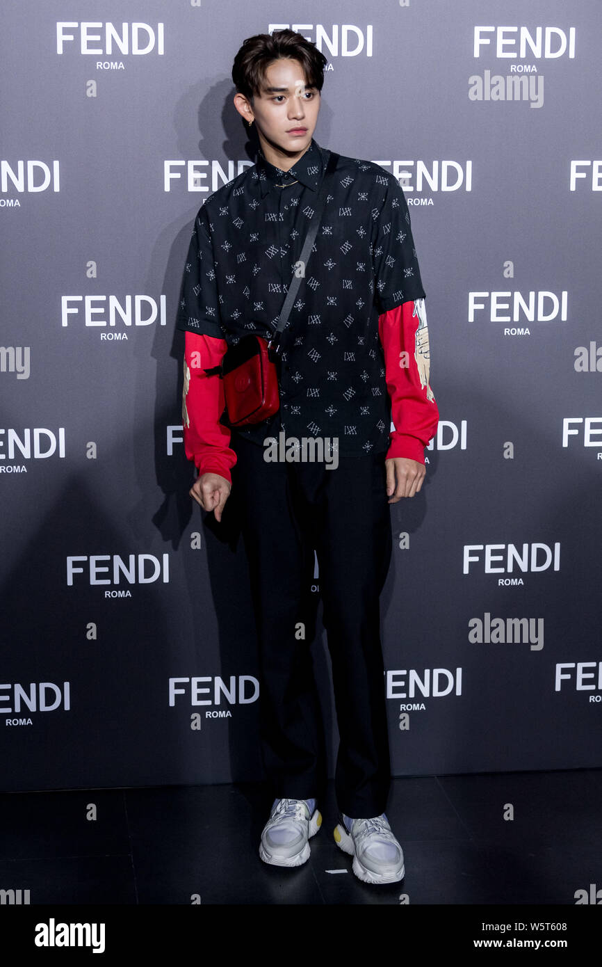 Hong Kong entertainer and rapper Lucas Wong of South Korean boy group ...