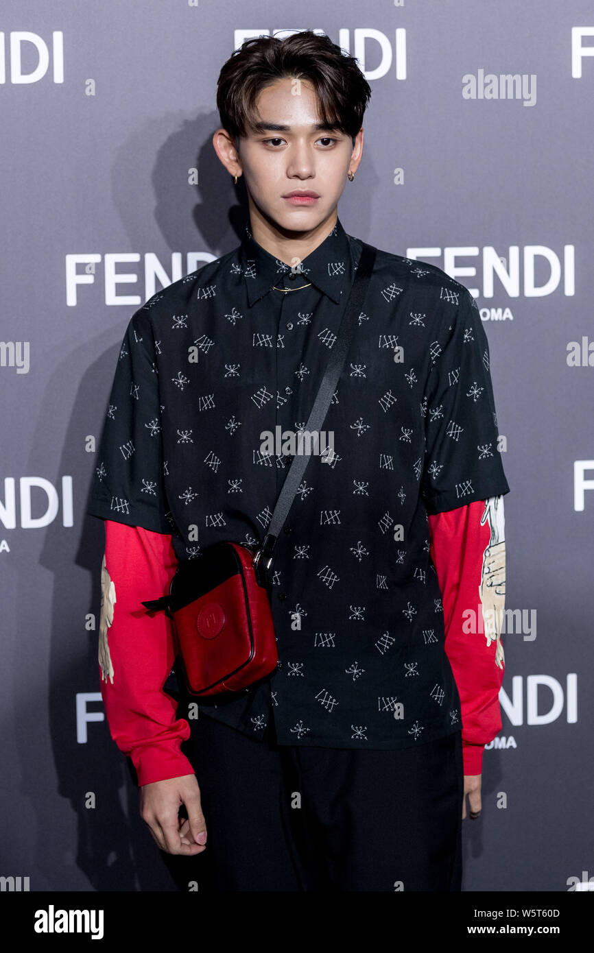 Hong Kong entertainer and rapper Lucas Wong of South Korean boy group ...