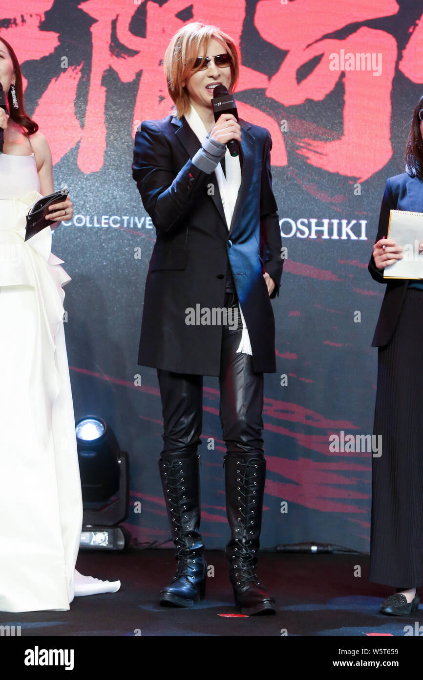 Yoshiki Hayashi, better known by his stage name Yoshiki, of Japanese ...