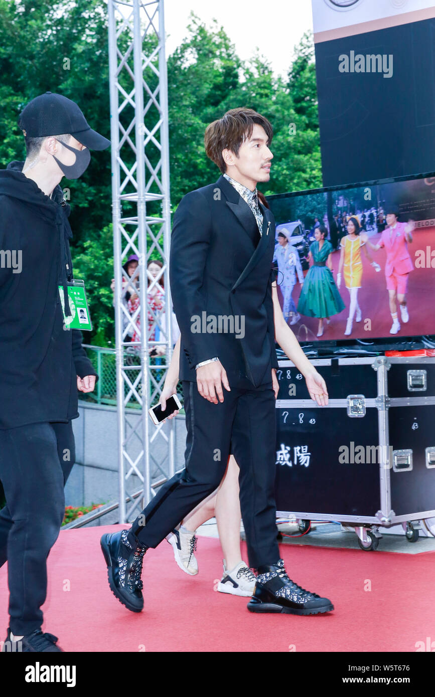 **TAIWAN OUT**Taiwanese actor and singer Jerry Yan poses on the red ...