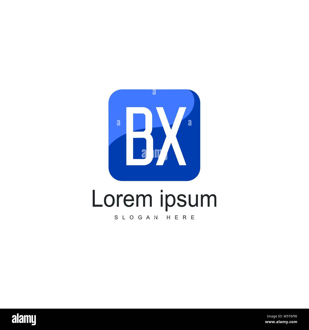BX Letter Logo Design. Creative Modern BX Letters Icon Illustration ...