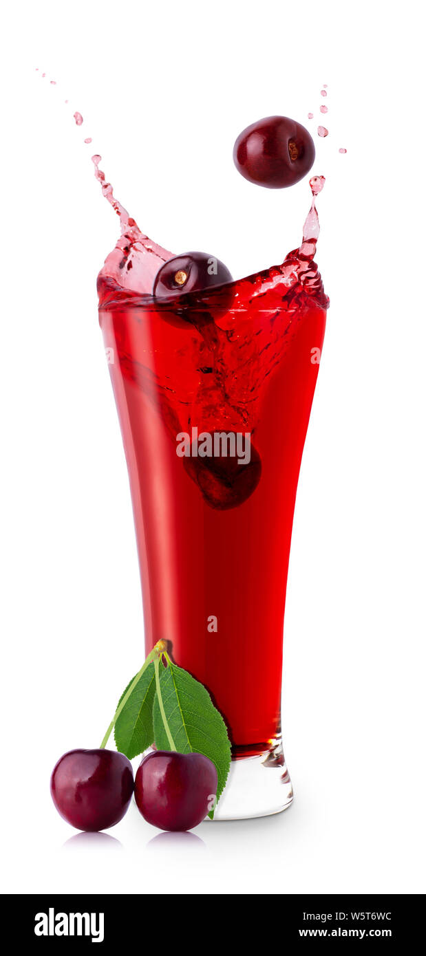 Cherry splash hi-res stock photography and images - Alamy