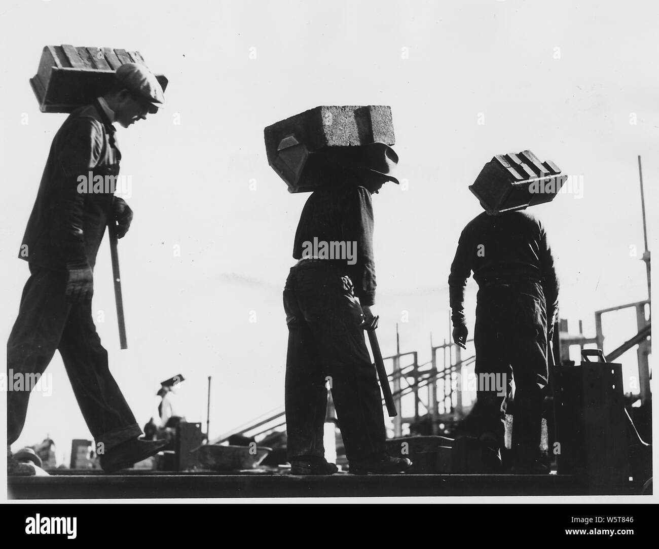 Hod carriers Black and White Stock Photos & Images - Alamy