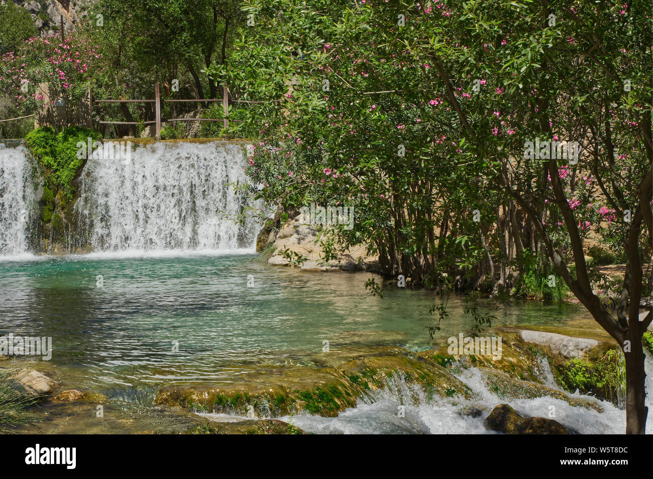 Les Fonts d'Algar (The Waterfalls of Algar), near Benidorm, Costa ...