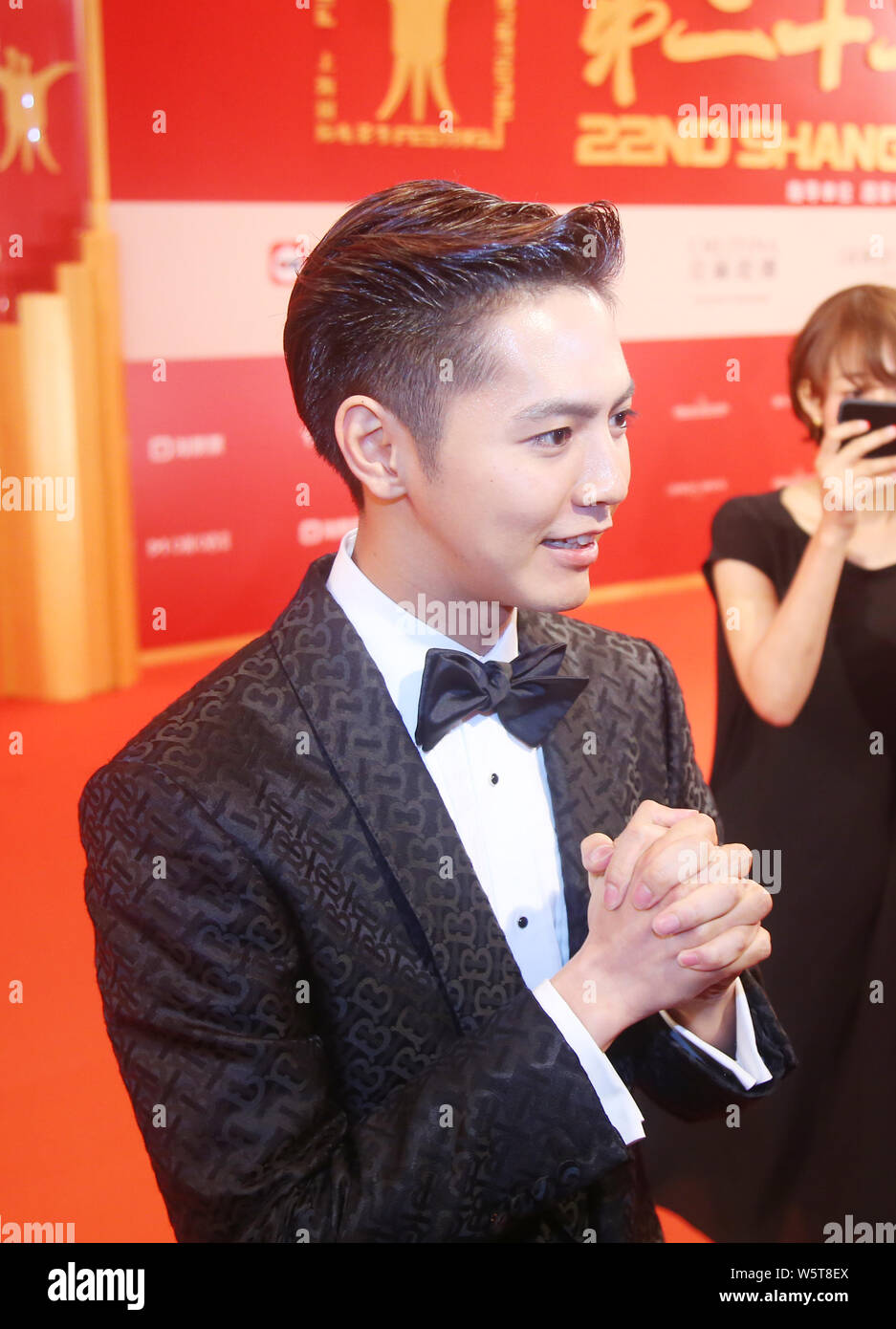 Japanese singer and actor Ryota Katayose arrives on the red carpet for ...
