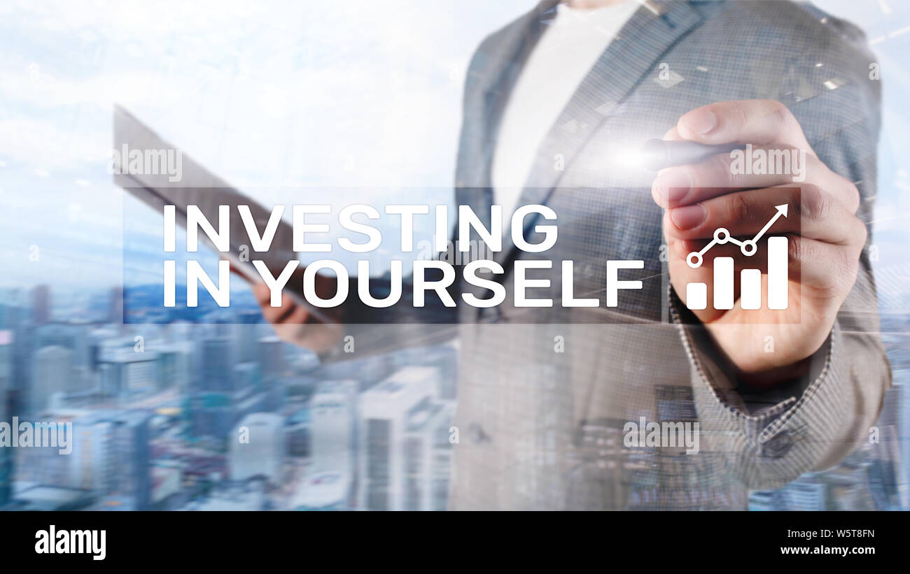 Invest in yourself. Personal development and education concept on ...