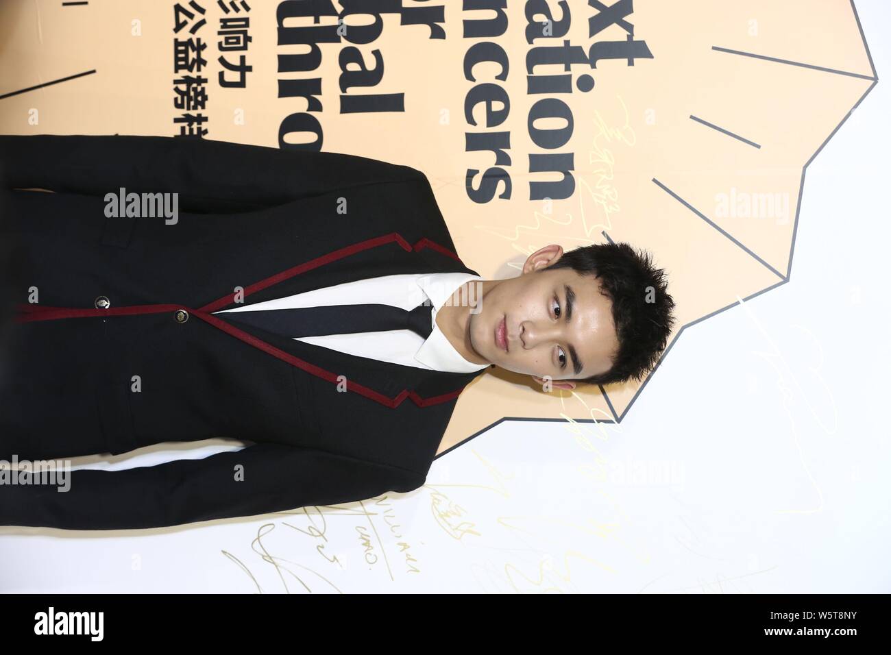 Chinese actor Leo Wu Lei attends the Next Generation Influencers for ...