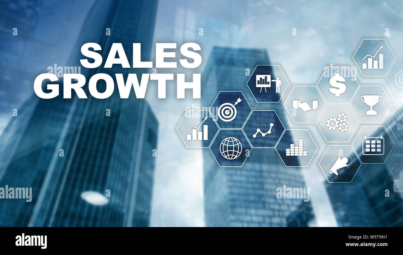 Chart growth concept. Sales increase, marketing strategy. Double ...