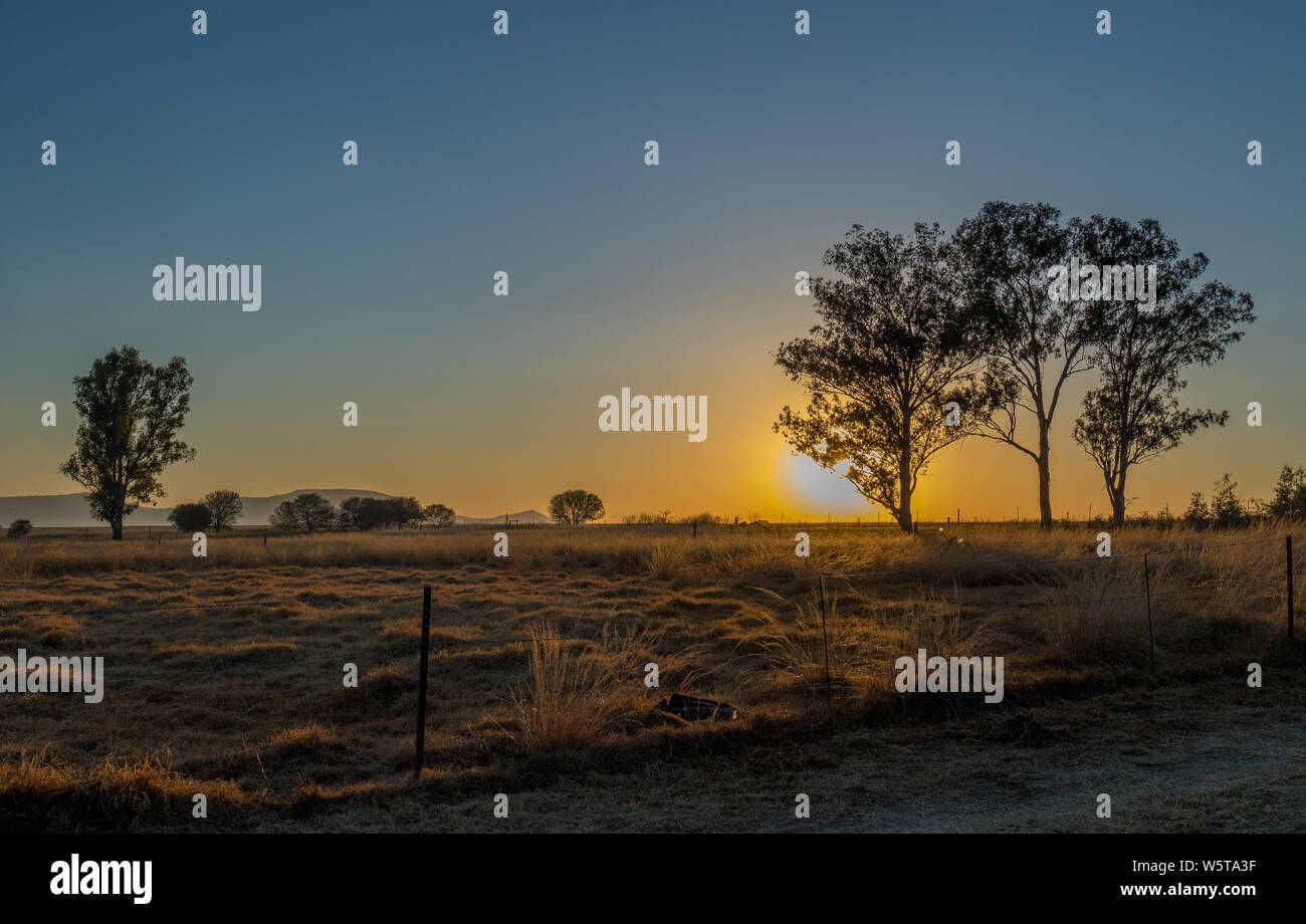 Winter farm landscape kwaZulu-Natal midlands region in South Africa ...