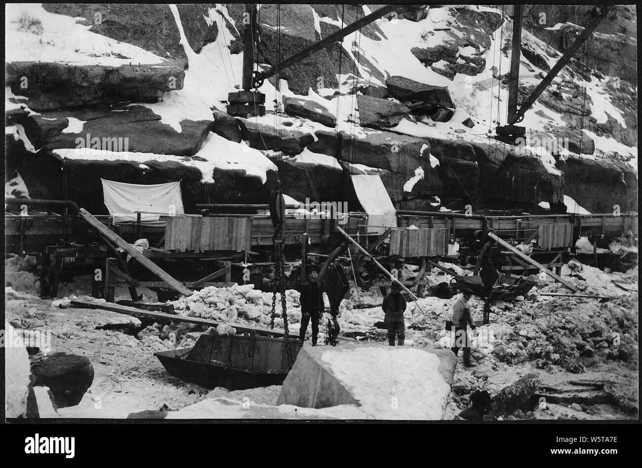 Pathfinder Dam; centrifugal pumps in foundation.; Scope and content ...