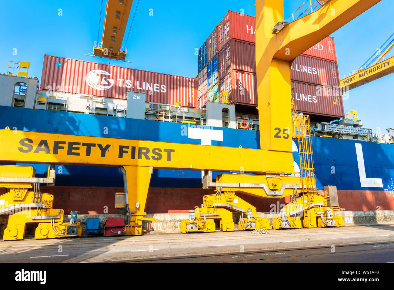 BANGKOK,THAILAND-May 19 2019 : Transportation of Container Cargo ...