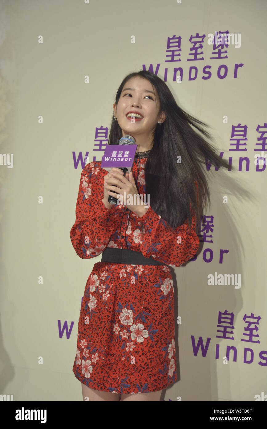 South Korean singer and actress Lee Ji-eun, professionally known as IU ...