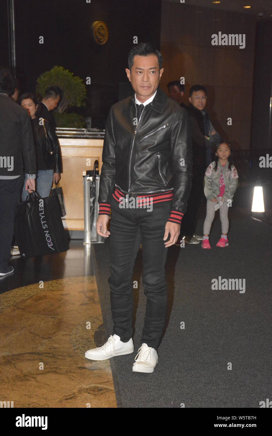 Hong Kong actor Louis Koo attends the Charles Heung's 70th Birthday ...