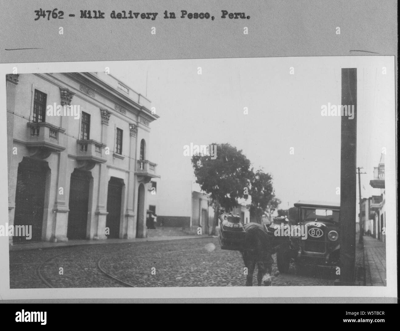 34762 - Milk delivery in Pesco, Peru Stock Photo - Alamy