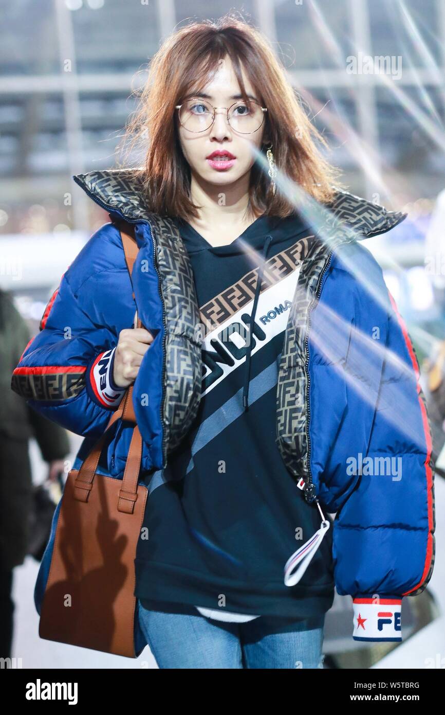 Taiwanese singer Jolin Tsai is pictured at the Beijing Capital ...