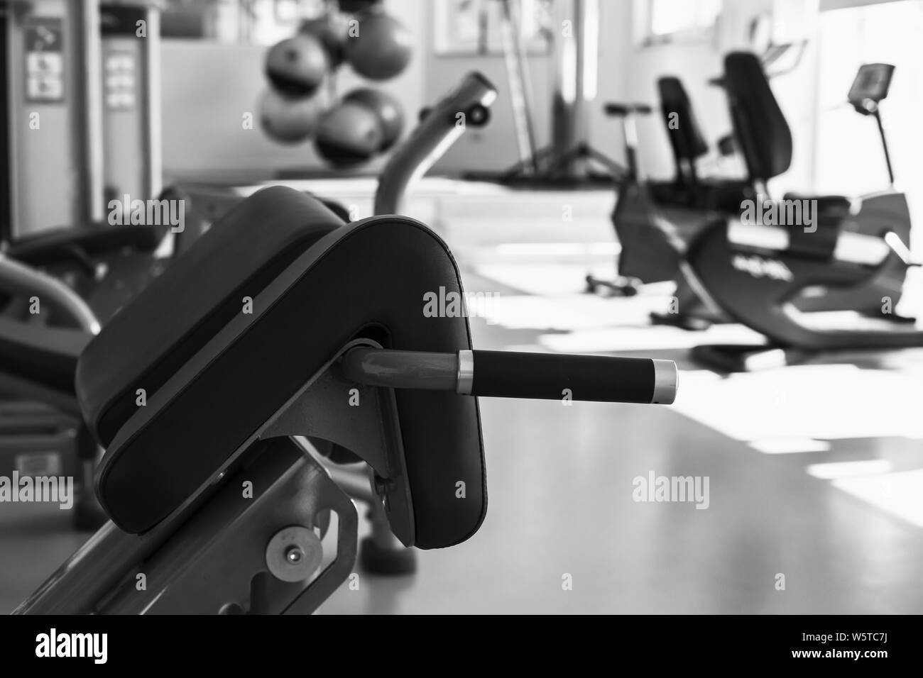 Gym Black and White Stock Photos & Images - Alamy
