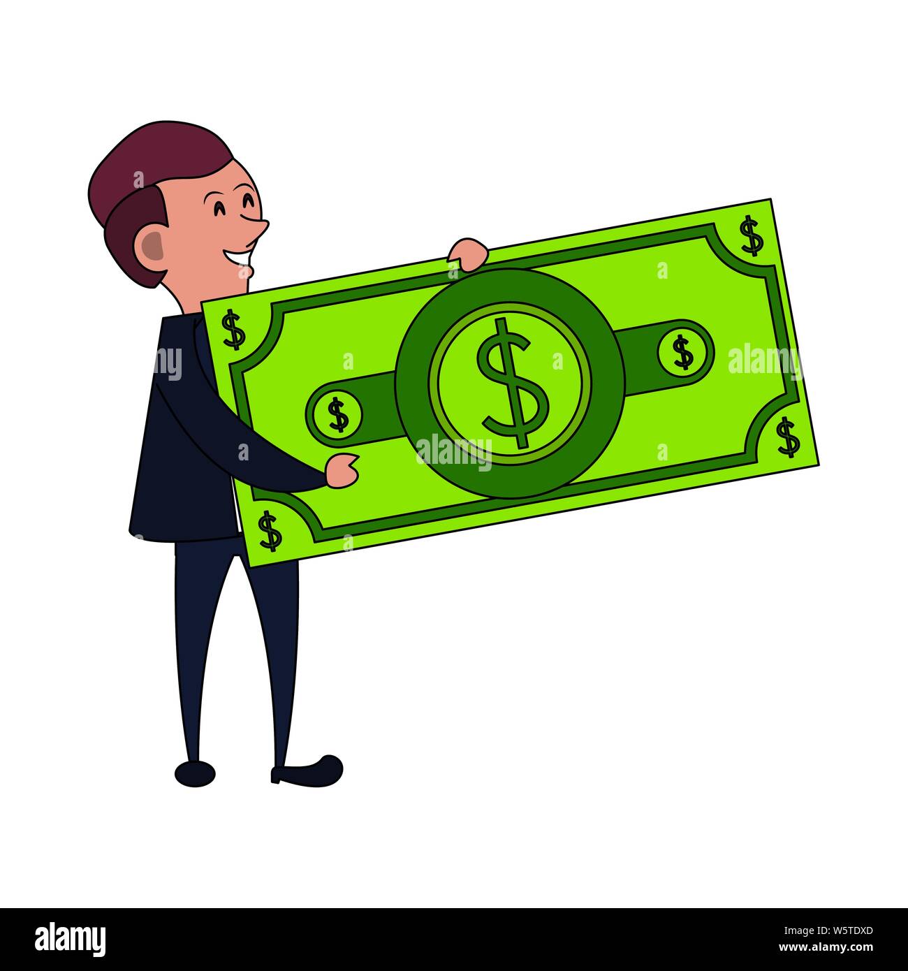 saving money finance banking cartoon Stock Vector Image & Art - Alamy