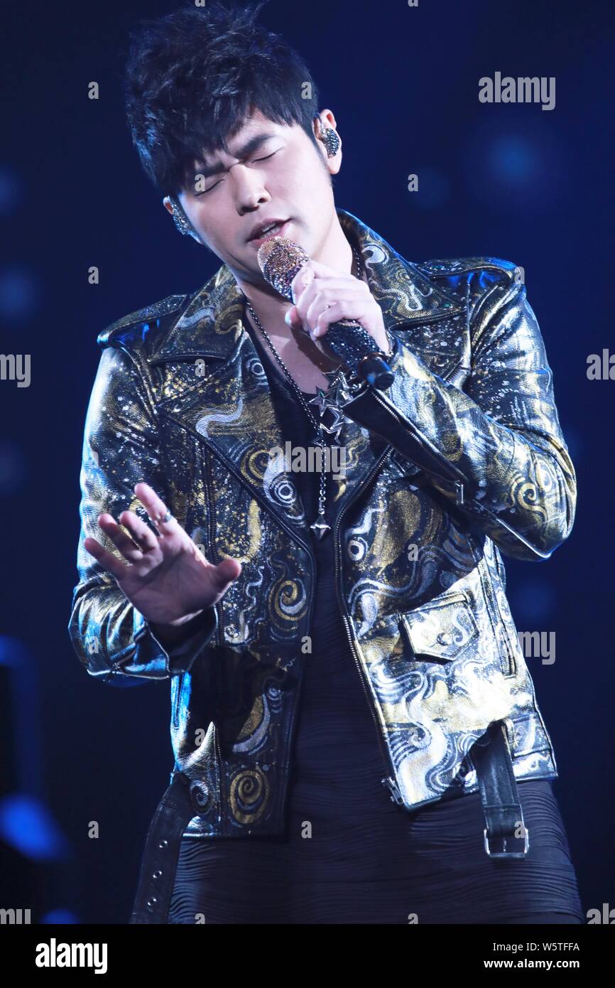 Taiwanese singer Jay Chou performs at the 12th Migu Music Awards in ...