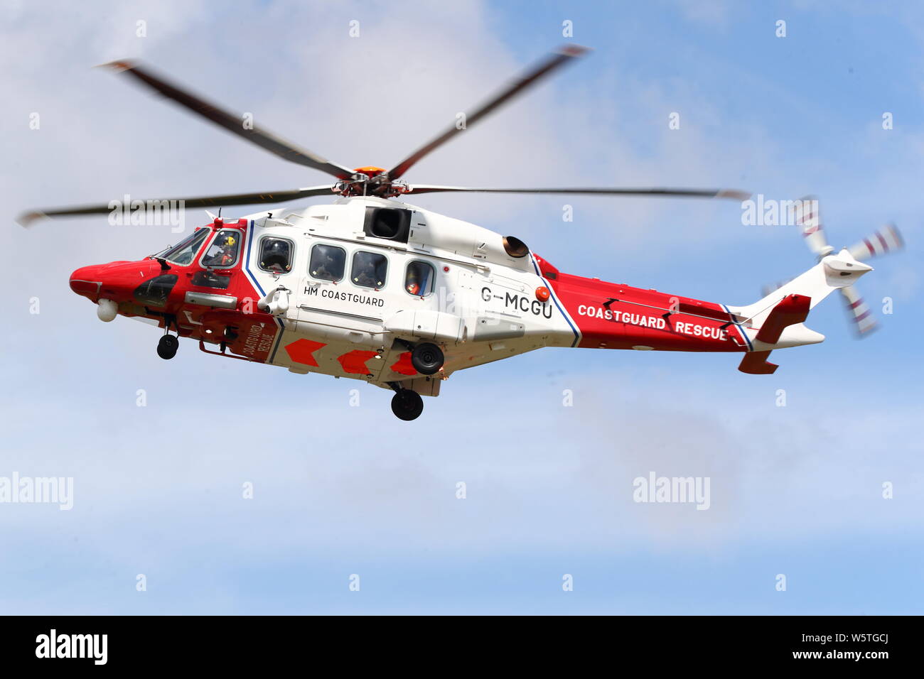 Coastguard Leonardo AW189 helicopter G-MCGU at the Royal International ...