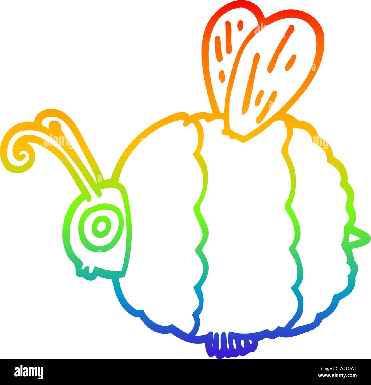 Bee a rainbow Stock Vector Images - Alamy