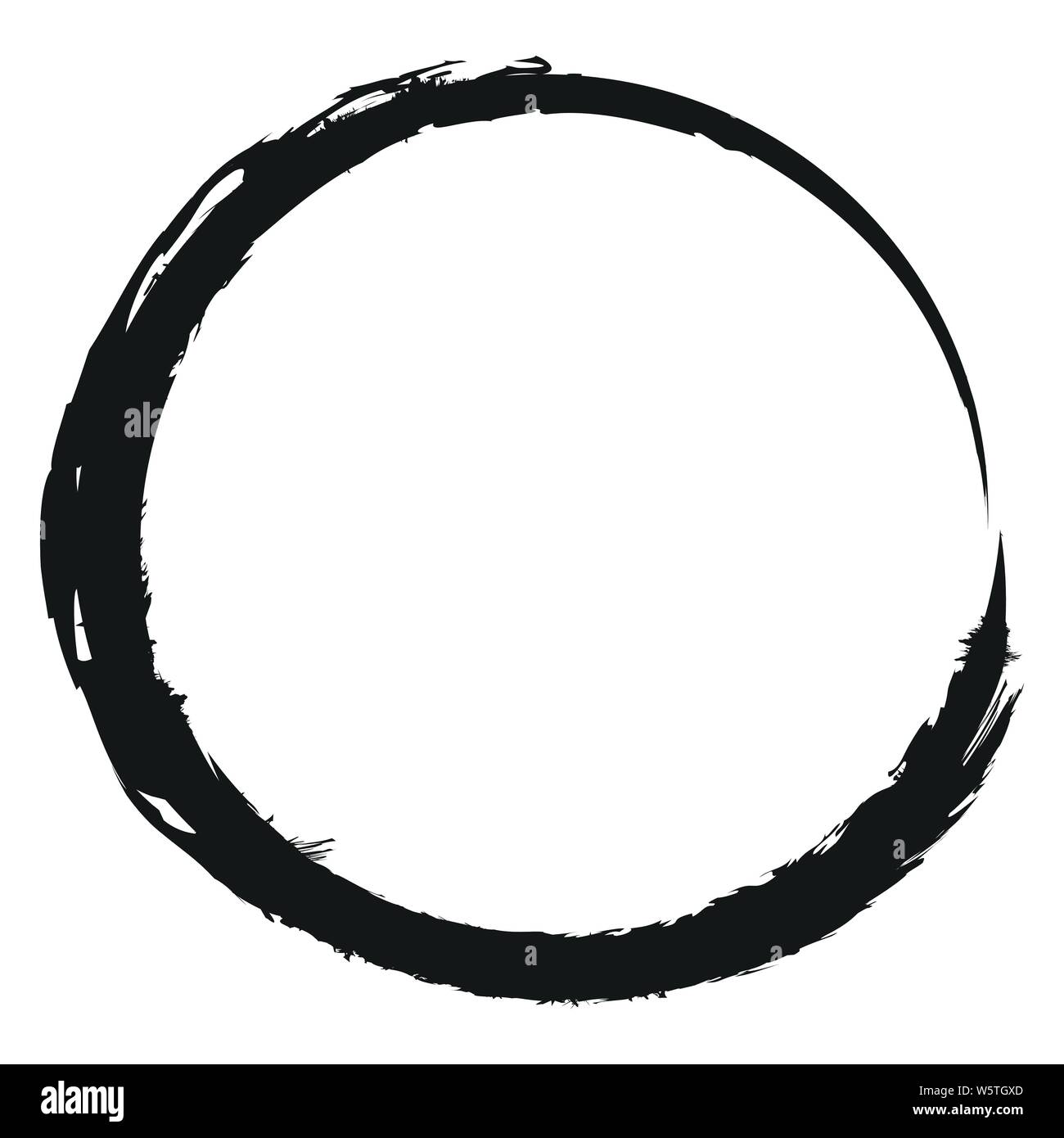 Circular grungy grunge circle frame / Splatter, splash effect isolated ...