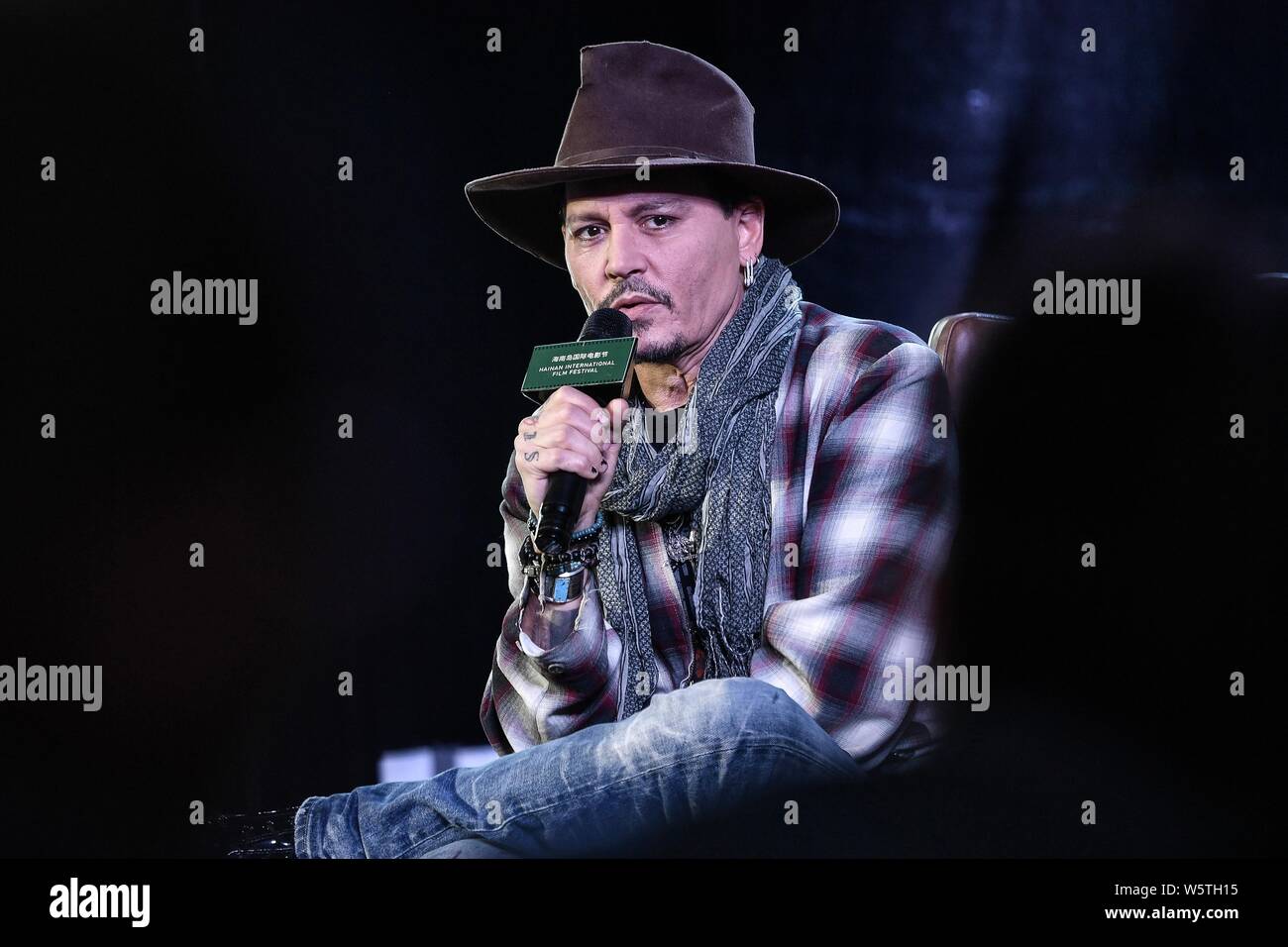 American actor Johnny Depp attends the "Master Carnival" event during ...