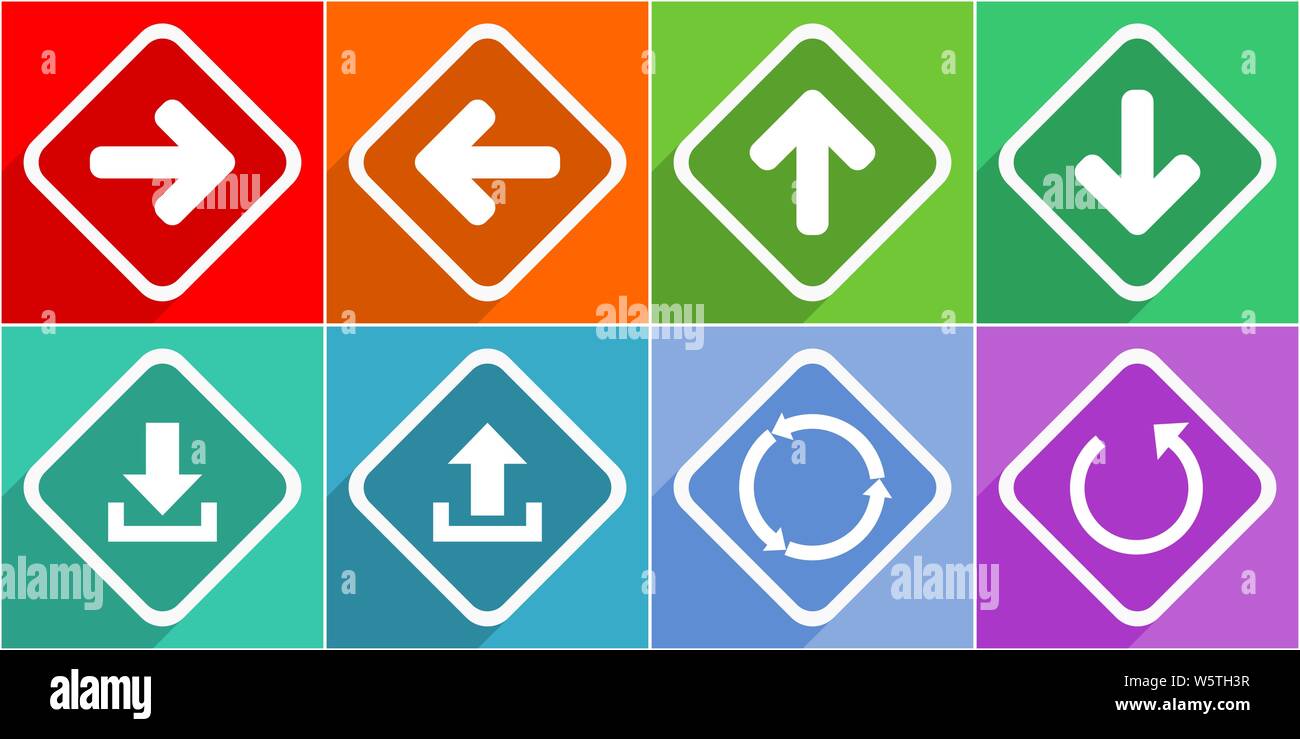 Set of colorful arrow vector icons in eps 10 Stock Vector Image & Art ...