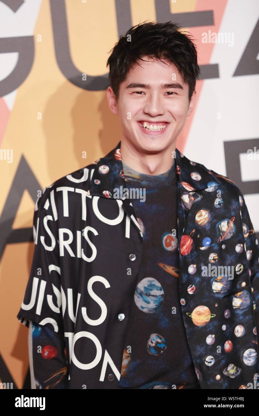 --FILE--Chinese actor Liu Haoran attends the Louis Vuitton exhibition in Shanghai, China ...