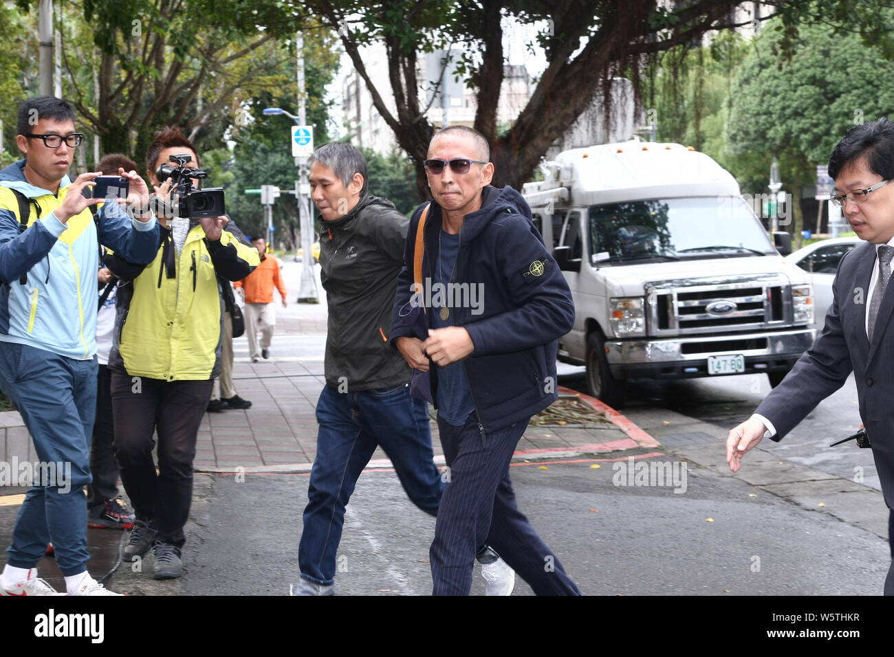 Taiwanese film director Doze Niu appears at a procuratorate for ...