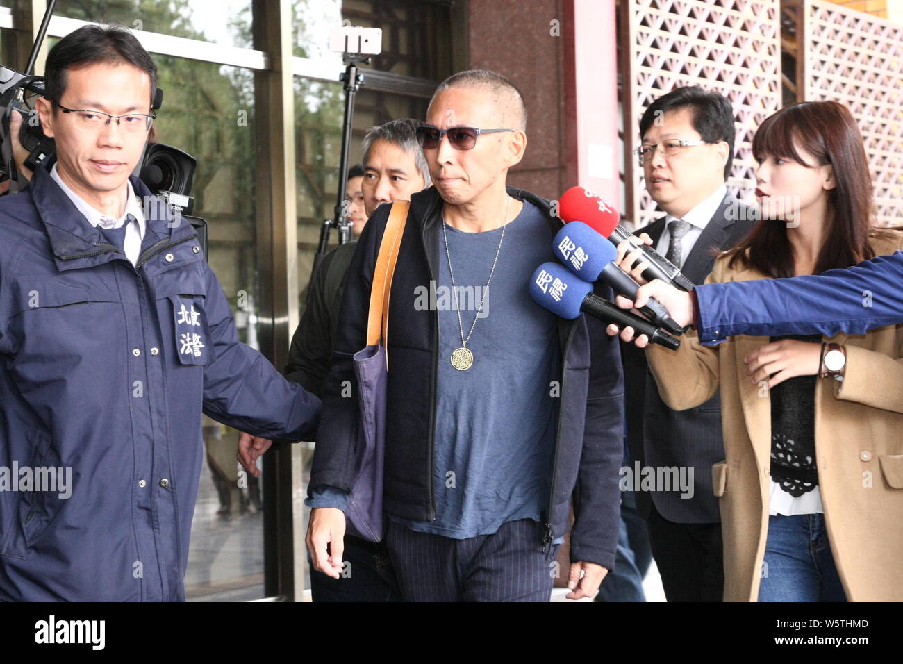 Taiwanese film director Doze Niu appears at a procuratorate for ...