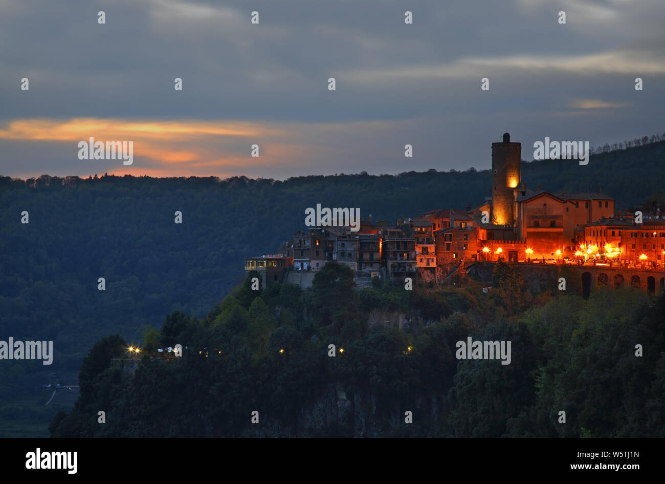 View of Nemi. Lazio region. Italy Stock Photo - Alamy