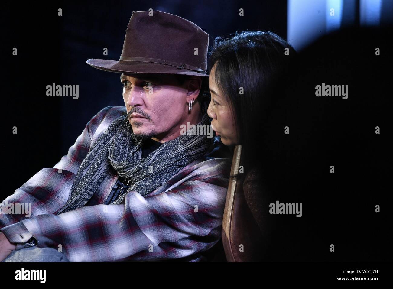 American actor Johnny Depp attends the "Master Carnival" event during ...