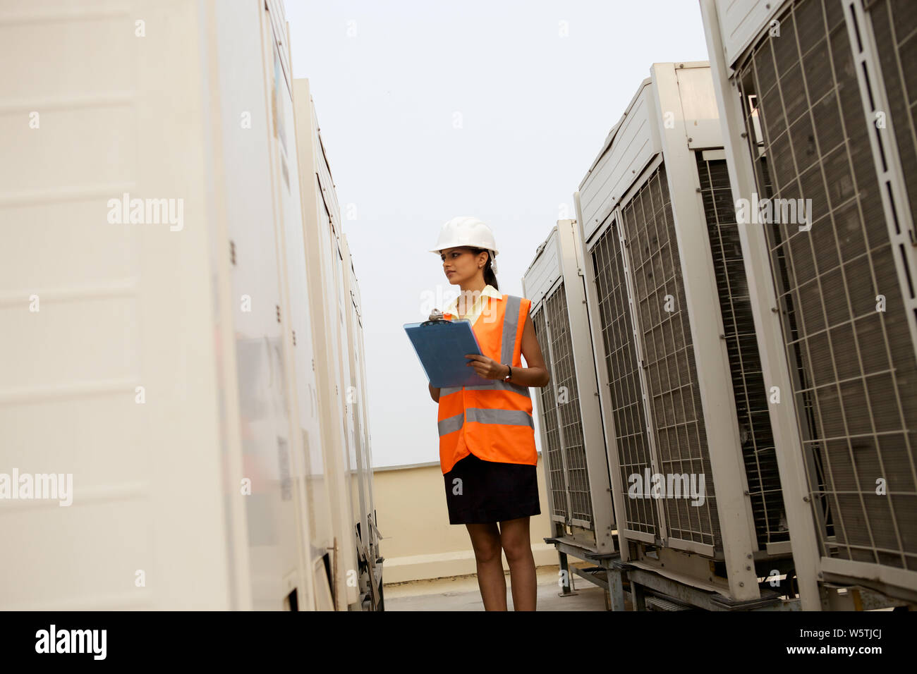 Architect making a report Stock Photo - Alamy