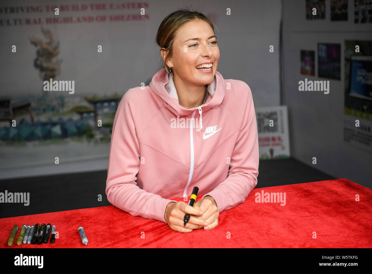 Russian Tennis Player Maria Sharapova Attends A Signing Event Before The Wta 2019 Shenzhen Open