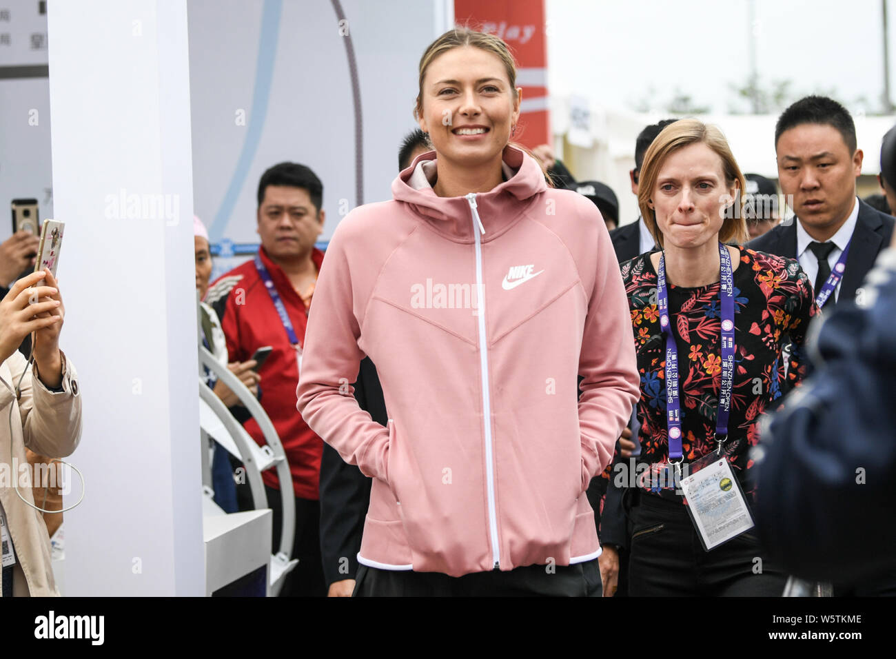 Russian tennis player Maria Sharapova attends a signing event before ...