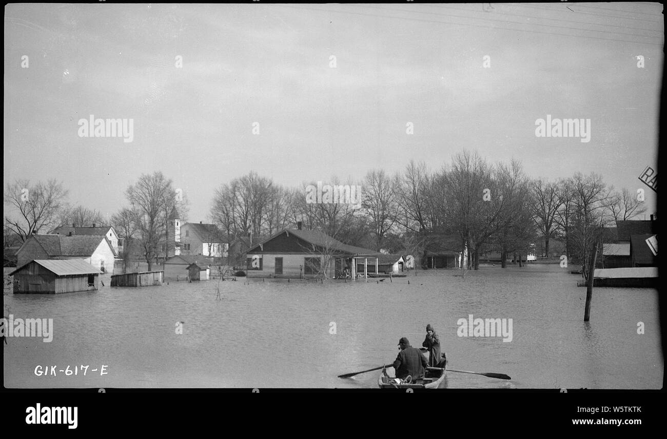 Photograph of Flooded Homes; Scope and content: This photograph ...