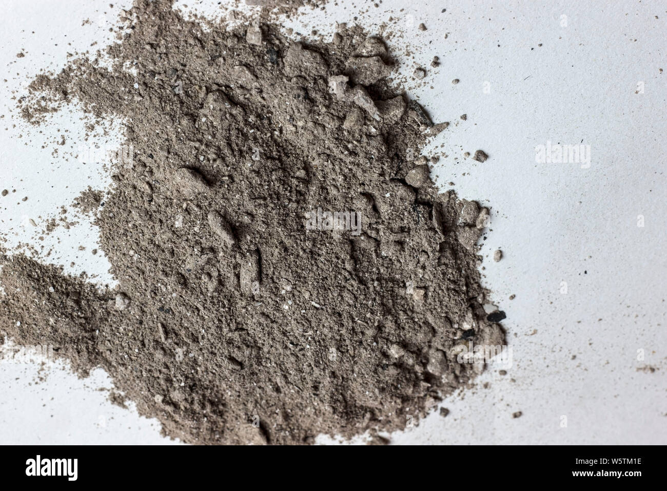 Ashes on white background. Ash Wednesday Stock Photo - Alamy