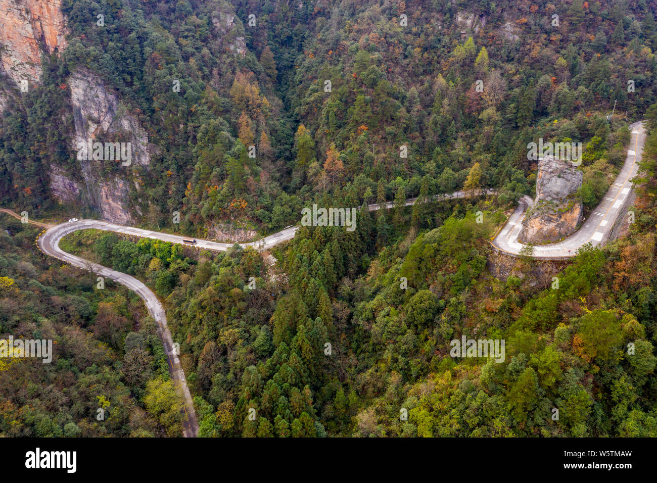 Breathtaking mountains and pass road scenery in China Stock Photo - Alamy