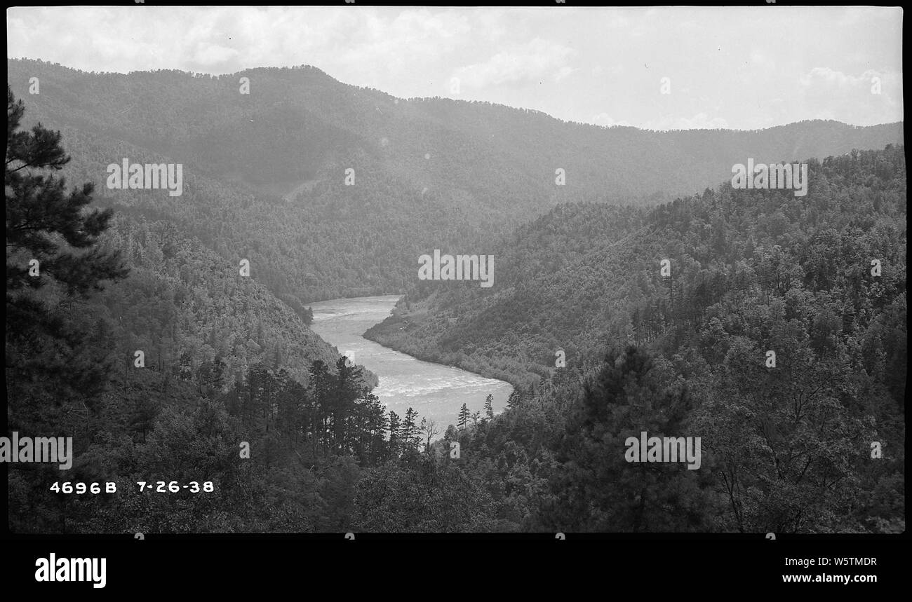 Photograph of Future Site of Fontana Dam; Scope and content: This ...