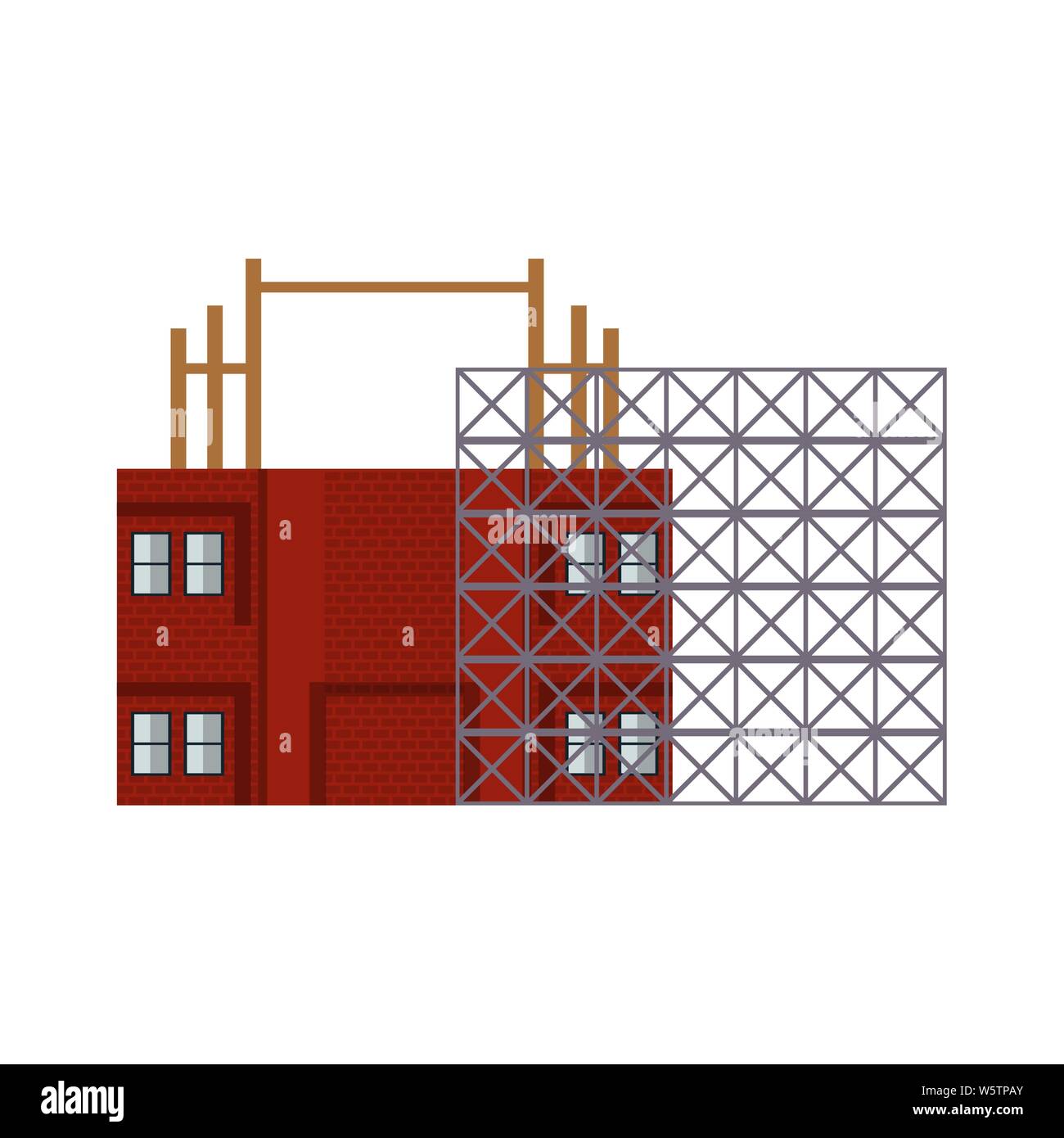 construction architectural engineering work cartoon Stock Vector Image ...