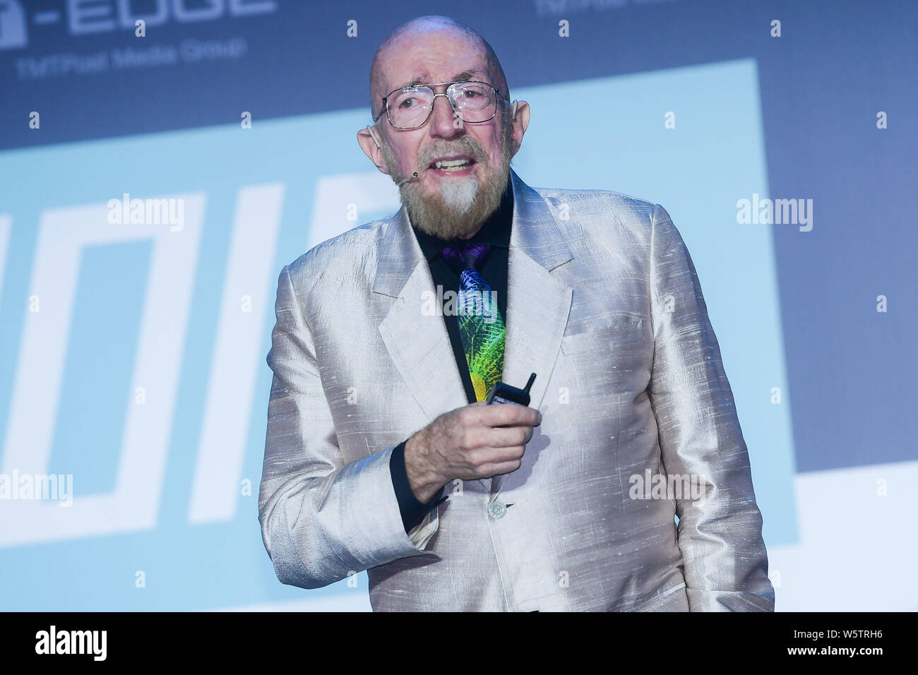 American theoretical physicist Kip Thorne speaks at a sub-forum during ...