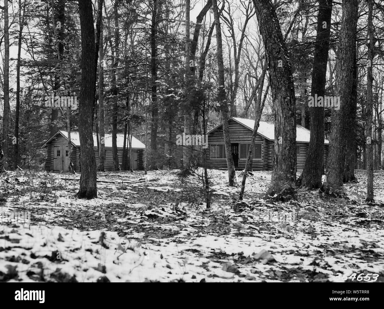 Photograph of Living Quarters and Garage at Imp Lake Tower; Scope and ...