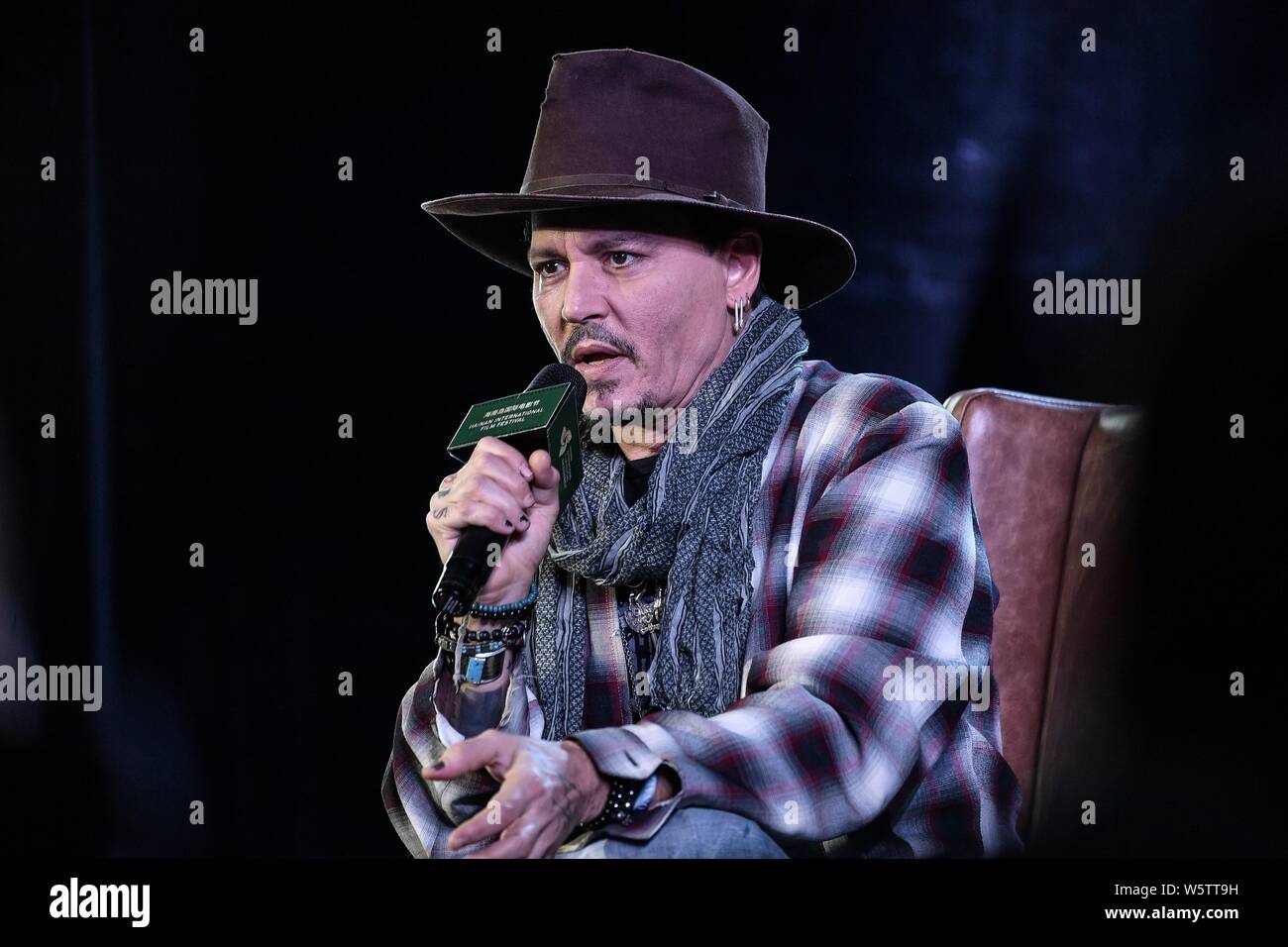 American actor Johnny Depp attends the "Master Carnival" event during ...